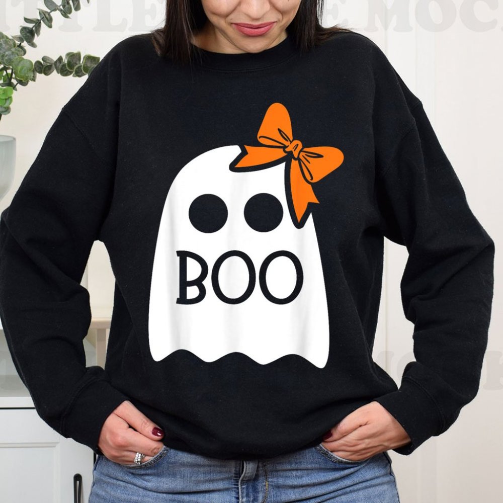 Ghost With Bow Boo Halloween Costume For Toddler Kids… - Gem